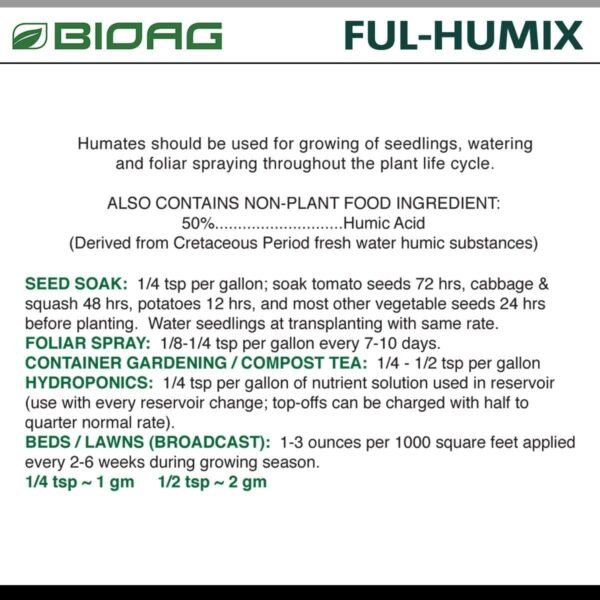 BioAg Ful-Humix Humic Acid - Dagga Garden