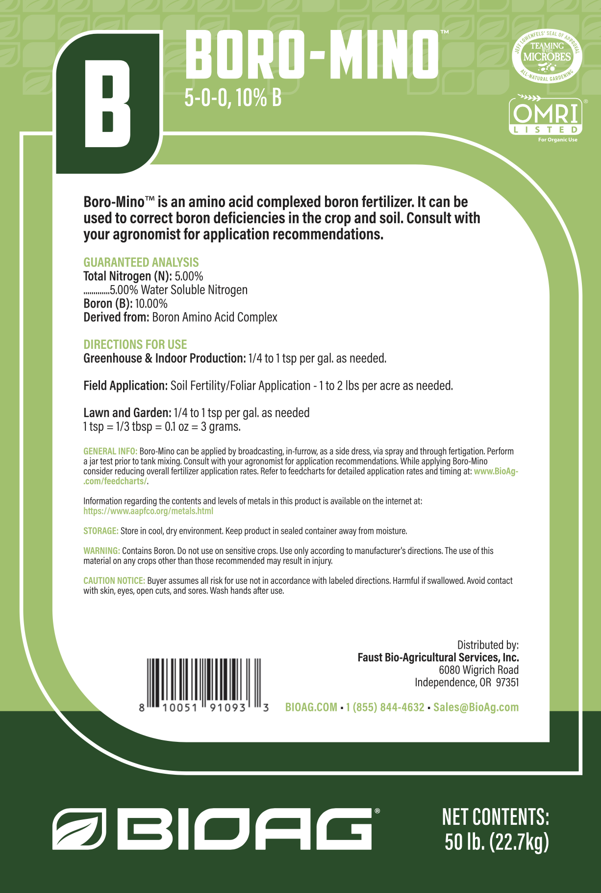 BioAg Boro-Mino - Dagga Garden